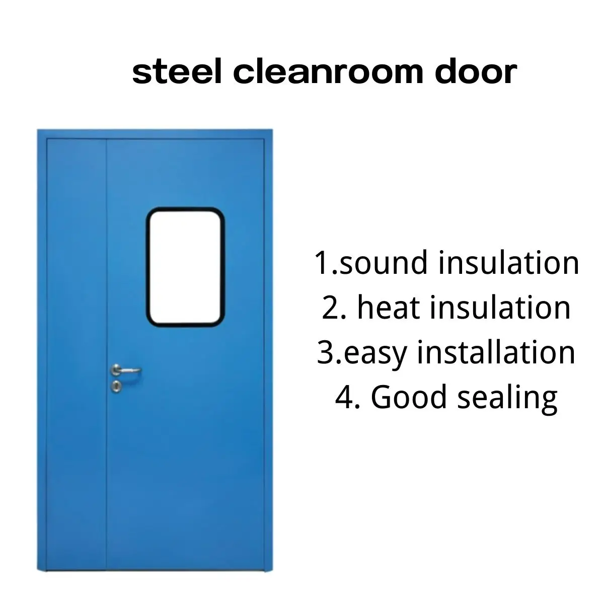 Stainless Steel Swing Door Hospital Cleanroom Observation Window Design ...