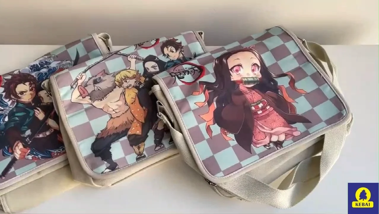 22 Color High Quality Anime Demon Slayer Kimetsu No Yaiba Messager Bag ...