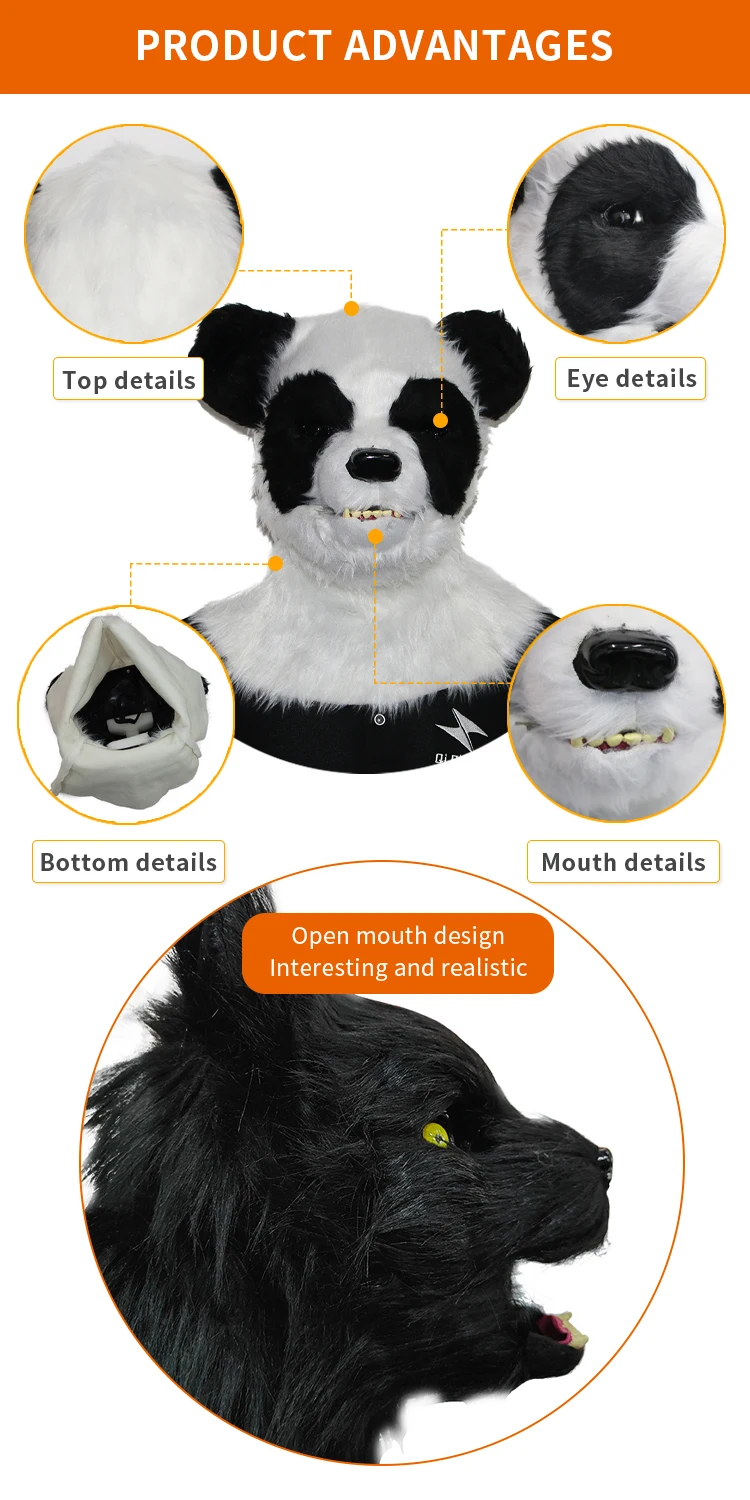 Custom Wholesale Realistic Animal Mask - Halloween Party Props