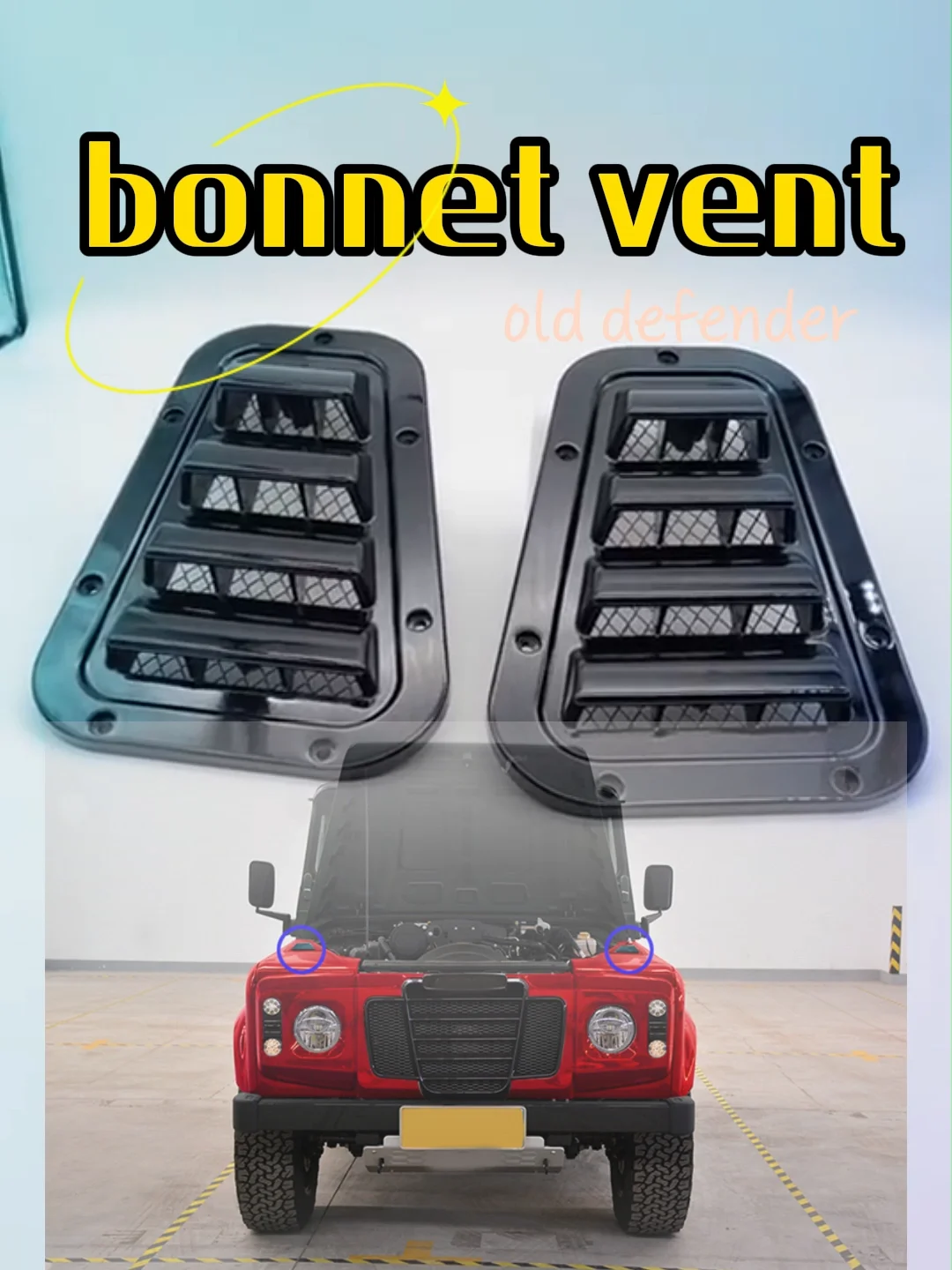 Hood Vent For Land Rover Defender 90 110 L663 Car Bonnet Hood Air Vent ...