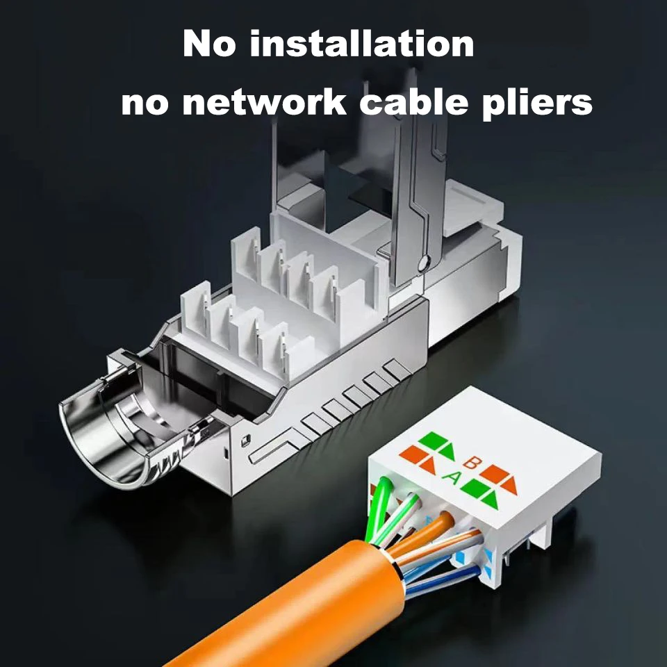 High Quality Factory Price 8p8c Stp Toolless Shielded Tool Free Rj45 ...