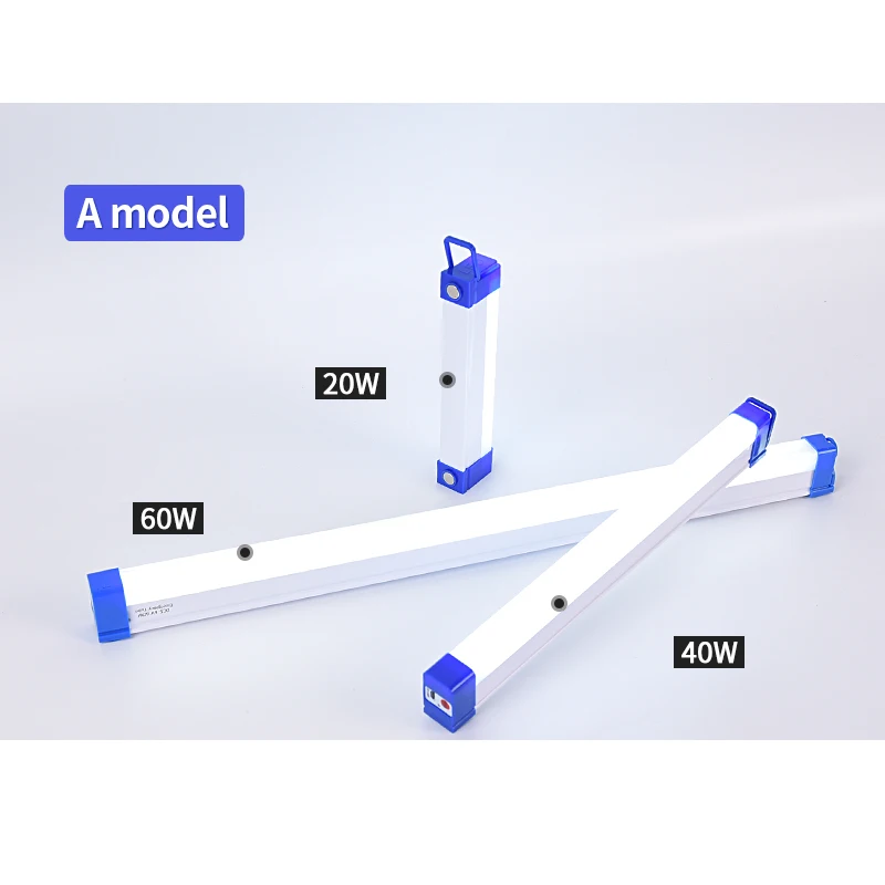 Camping Light Modulator Tube 20w 40w 60w Rechargeable Emergency Led ...