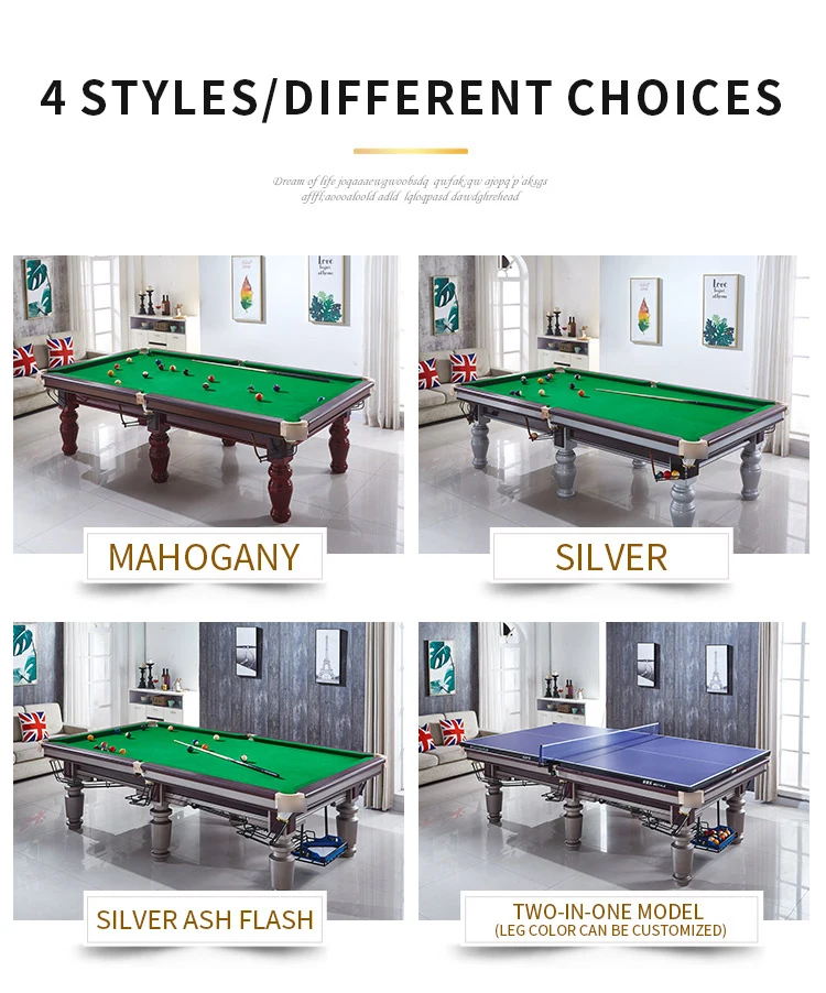 High Standard Production 2 In 1 Multi Game Table Outdoor Pool Table ...