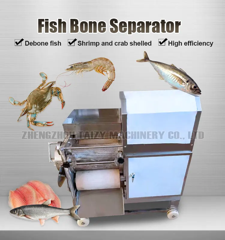 Commercial Fish Deboning Machine Meat Bone Separator Crab Meat ...