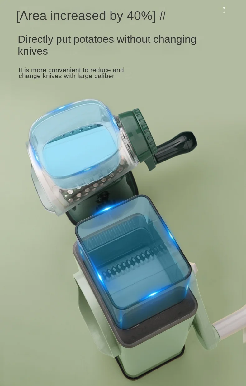 Christmas Gift Multi-function Vegetable Roller Chopper Cutter Square Dicing Shredder Slicer ...