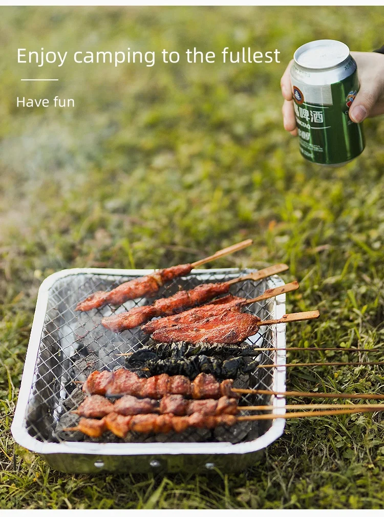 Outdoor Barbecue Disposable Steel Grill Design For Balcony Photo ...