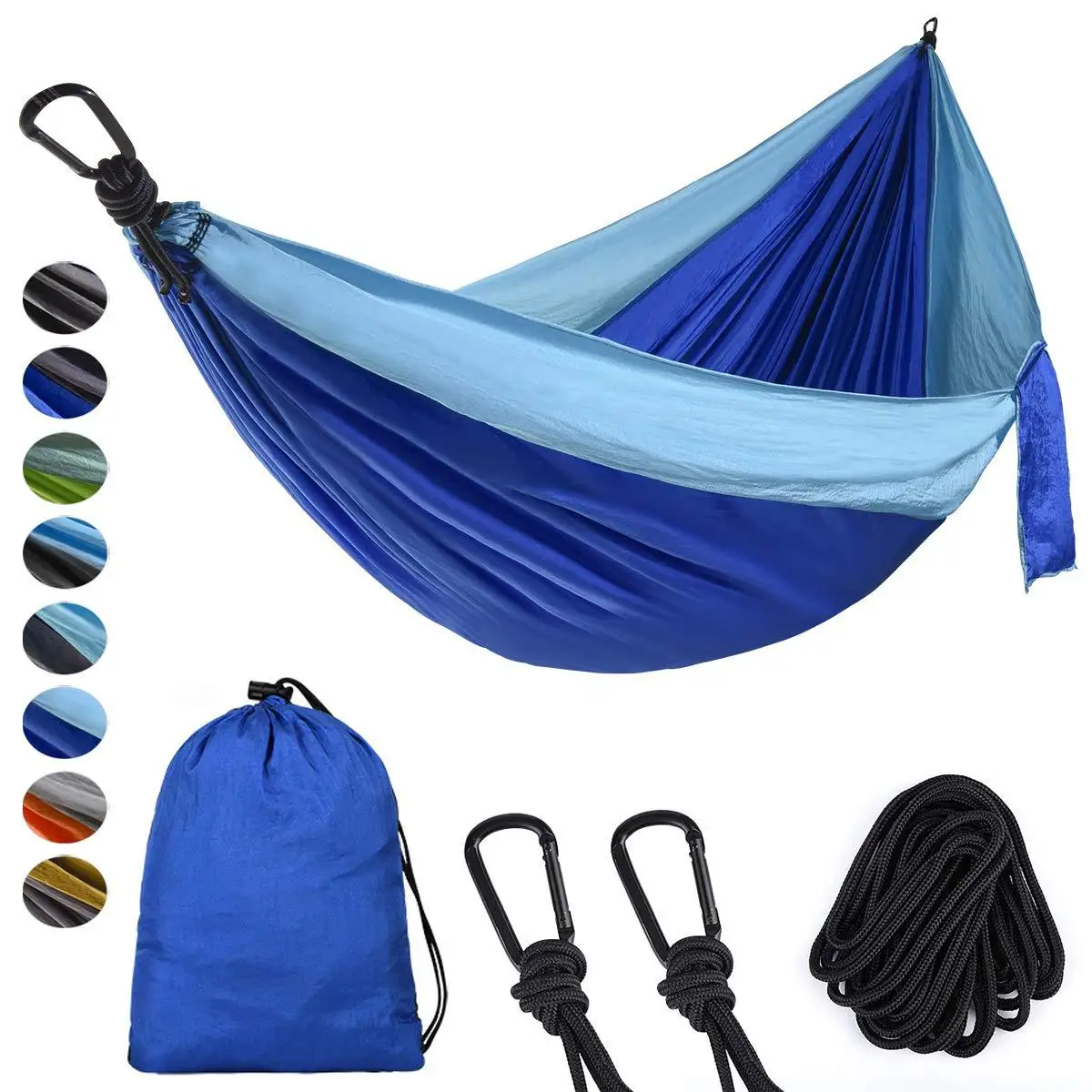 Portable 40 Color Options Camping Hammock Double And Single Travel ...