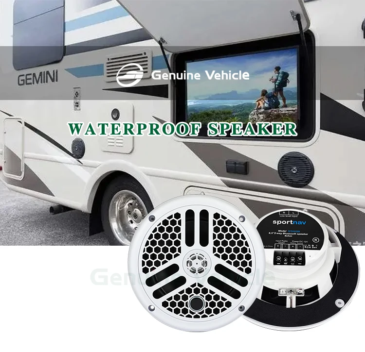 Genuine Vehicle Rv Caravan Outdoor Speaker 6.5" 120w 12v Waterproof ...