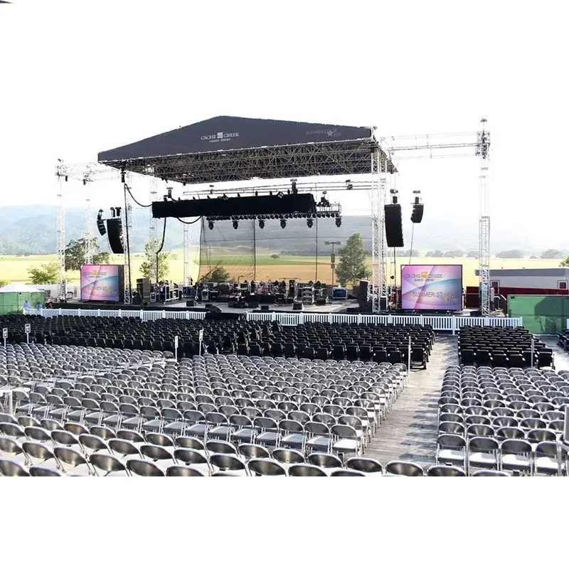 Outdoor Stage platform event lights Truss displays Stage Podium speaker ...