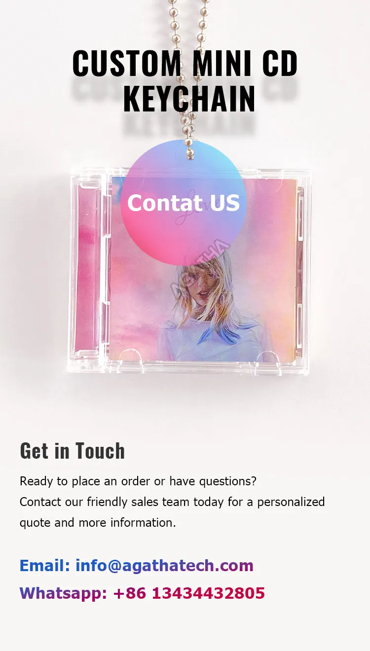 Party Blank DIY Kit Gift Set - Custom Mini CD Case Keychains