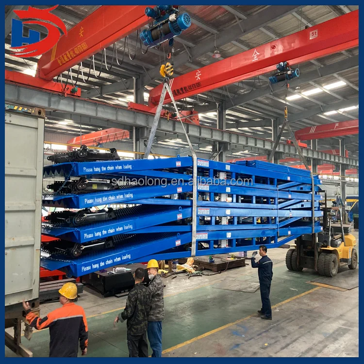 Container Cargo Unloading Platform Boarding Bridge Large Goods Vehicle Unloading Embarkation ...