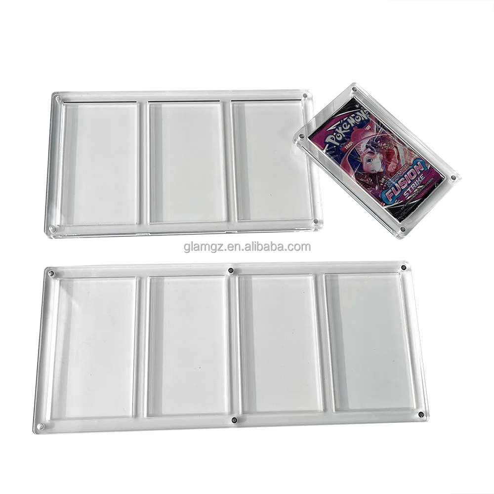Acrylic Grading Card Slabs - Magnetic Pokemon Case Box Booster