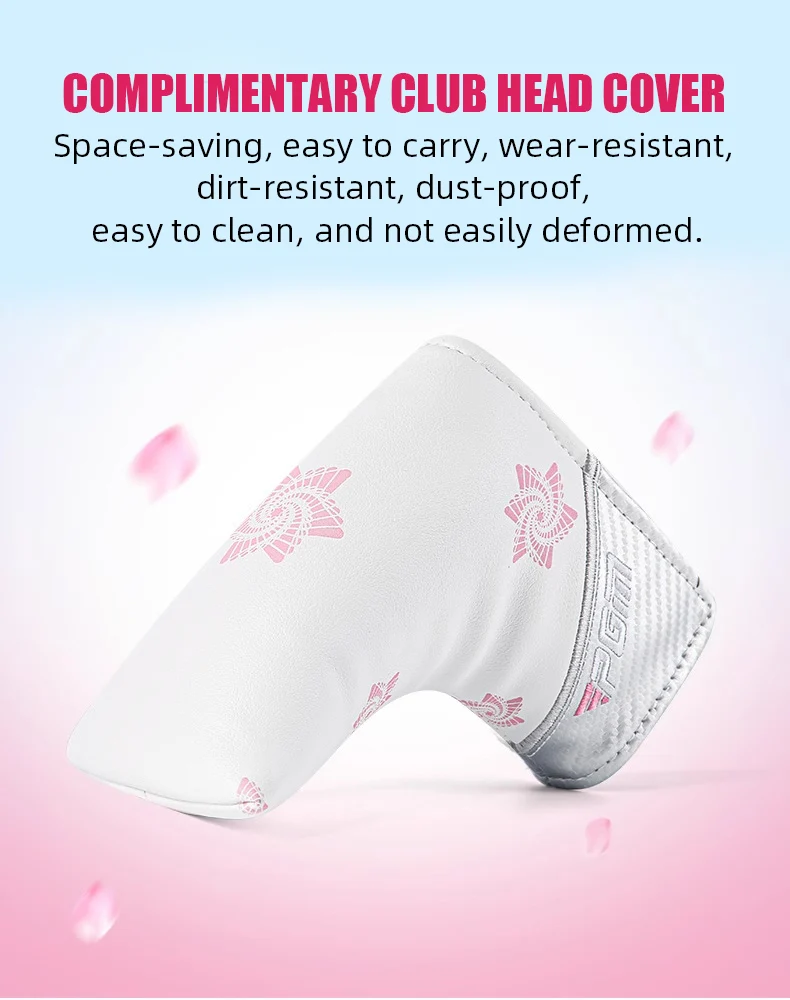 PGM TUG064 cnc golf club putter women pink golf putters with headcover-企业官网