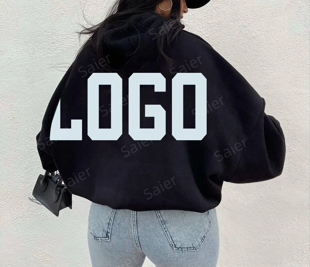 Custom Women's Big Letters Hoodies - Sustainable & Stylish