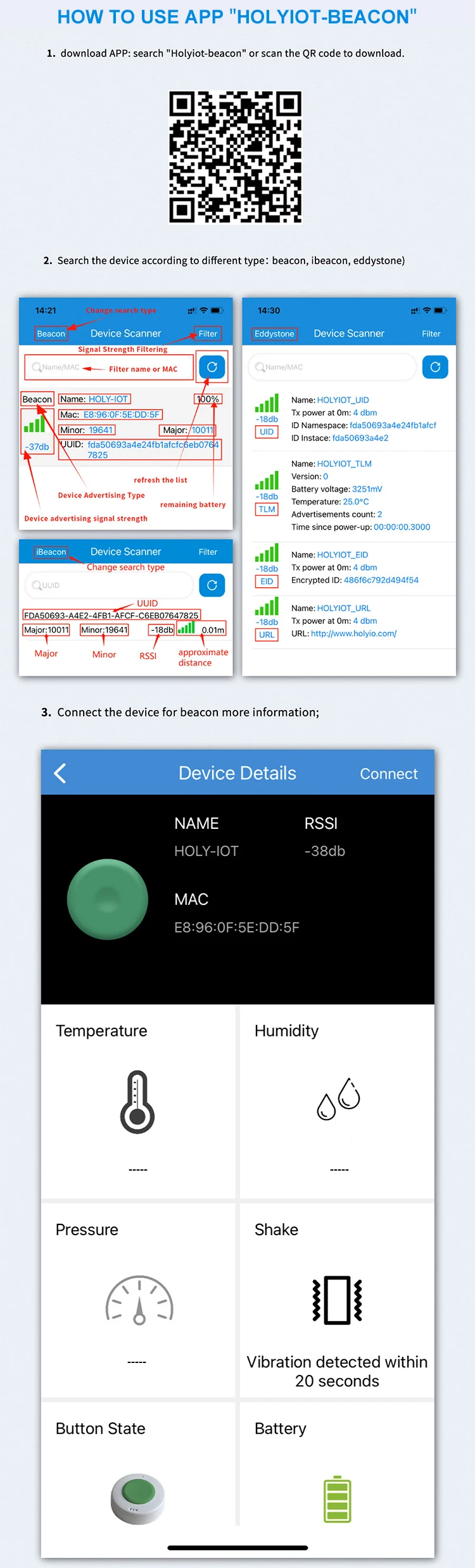 Waterproof Iot Programmable Market Bluetooth Beacons Accelerometer ...