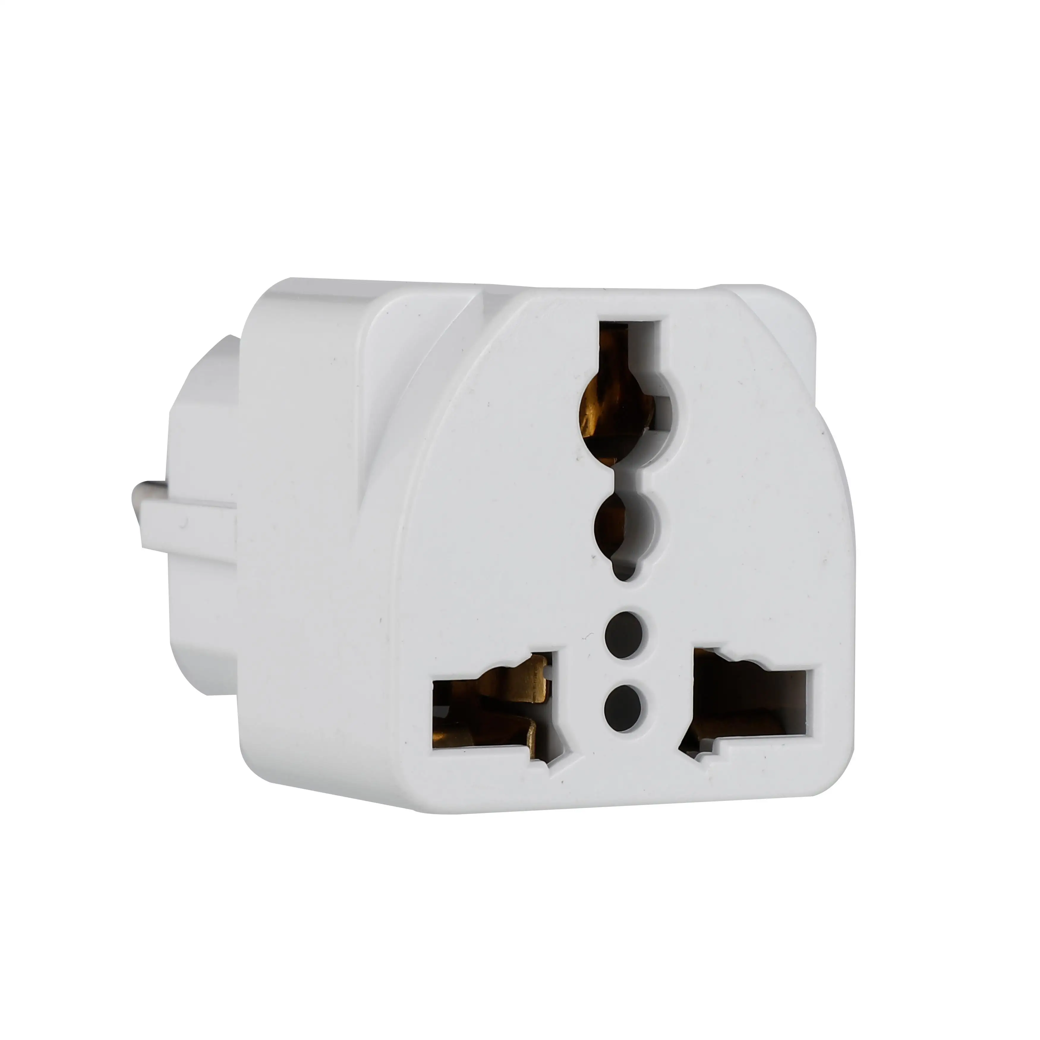 EU 2 Pin Adapter European Standard Socket Plug Travel Universal Adapter ...