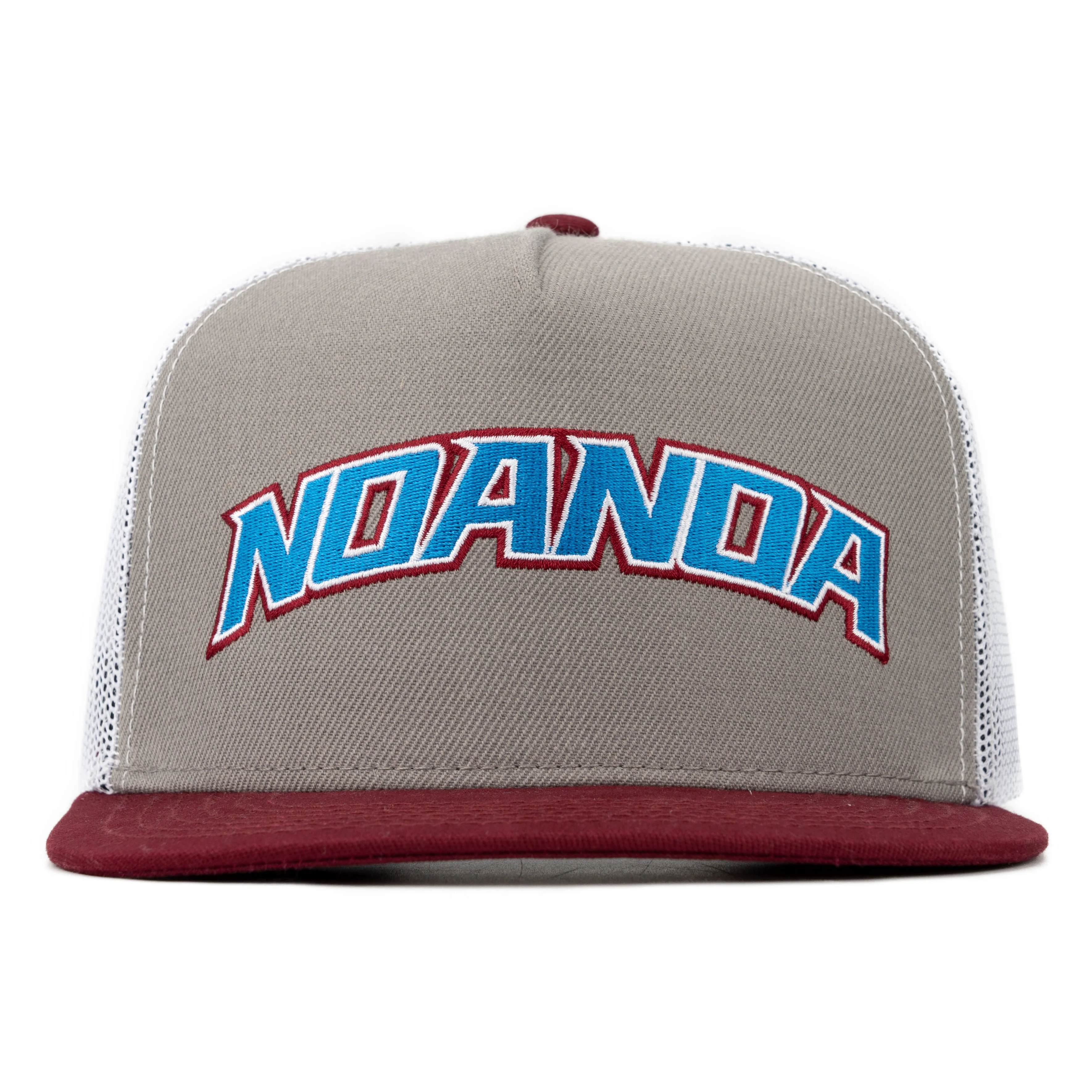 TCAP Custom High Red Nylon Mesh 5panel Flat Embroidered Trucker Hats ...