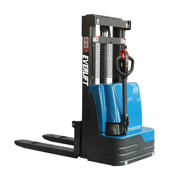 Everlift Factory Sales Eles-12j 1.2ton 3m Full Electric Stacker Walkie ...
