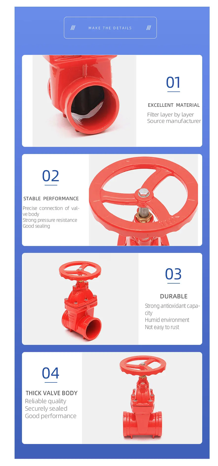 Dn50-dn200 Fire Protection Listed Ductile Iron Valve Fabrication 2 ...