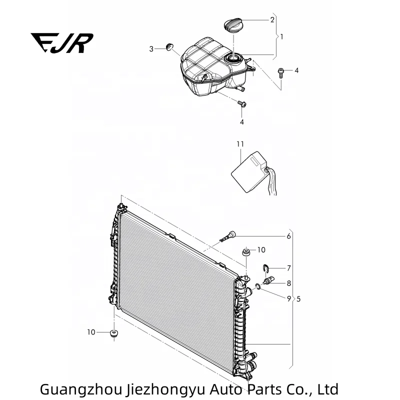 3W0121403F Reservoir Liquid Cooling Tank Expansion Tank Assembly for ...