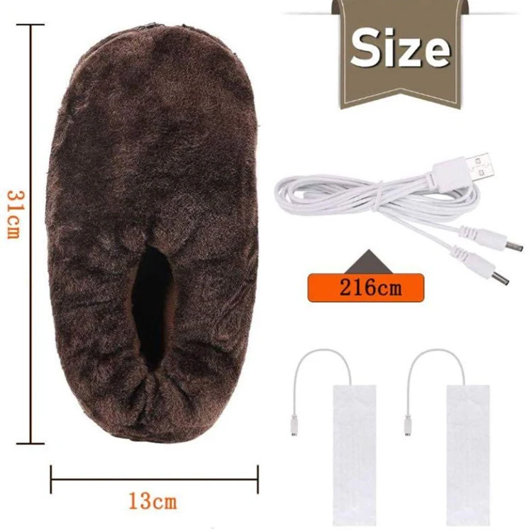 Warm Your Feet with JNP an Heated Slippers - USB Rechargeable