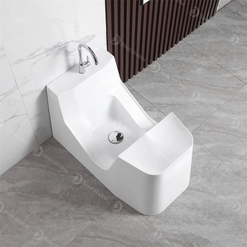 W09A 2024 New Muslim Prayer Basin - Acrylic Wudu Foot Washer