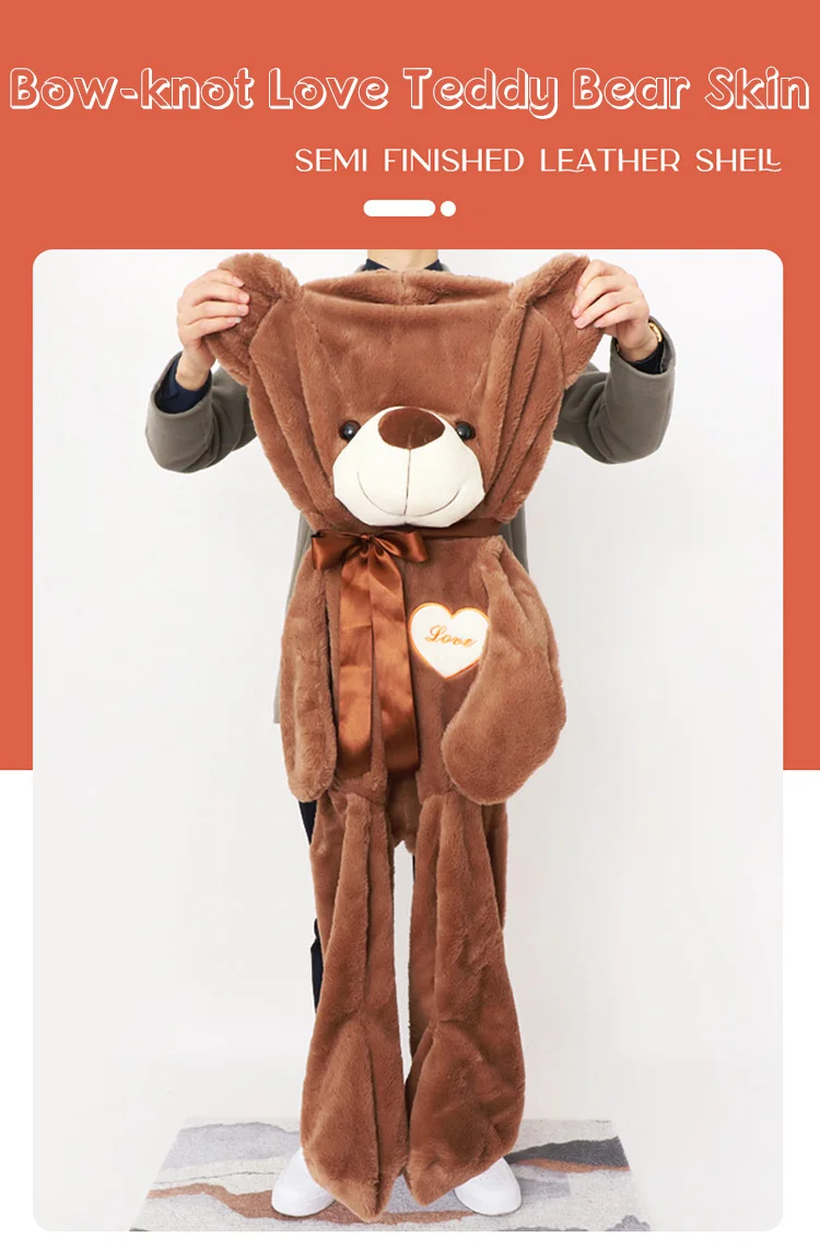 Valentine Bear Plush Skin Toy - Wholesale Unstuffed Animals