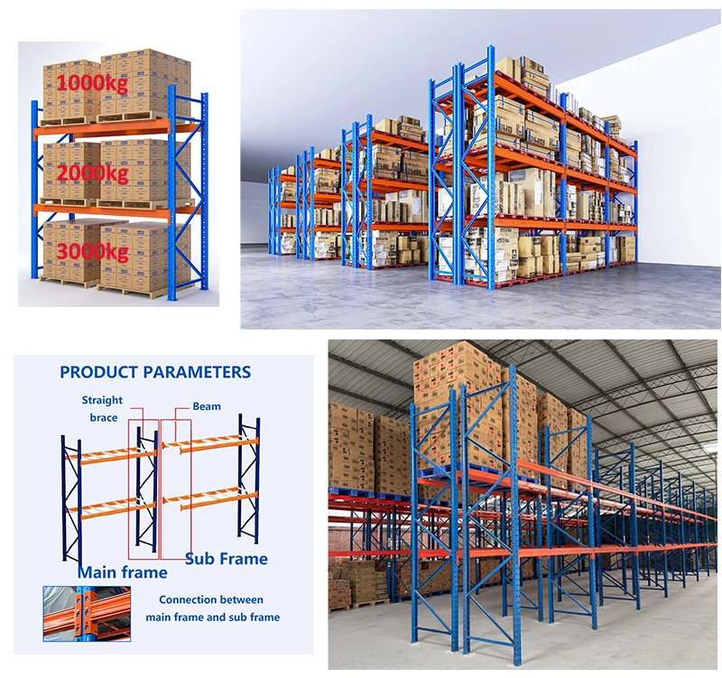 Heavy-Duty Pallet Racking System Warehouse Shelving Heavy Duty Pallet ...
