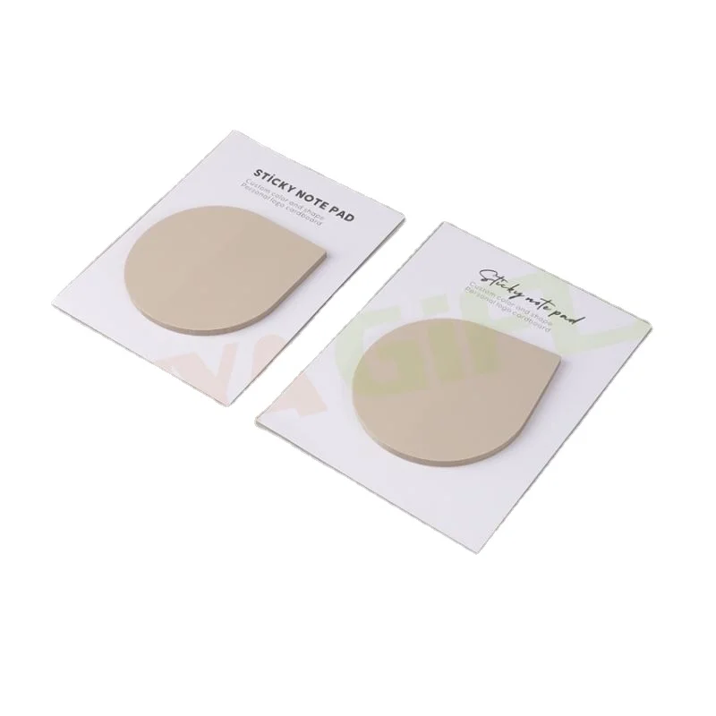 Transparent Clear Tear-Drop Shaped Sticky Note - Pastel Highlight