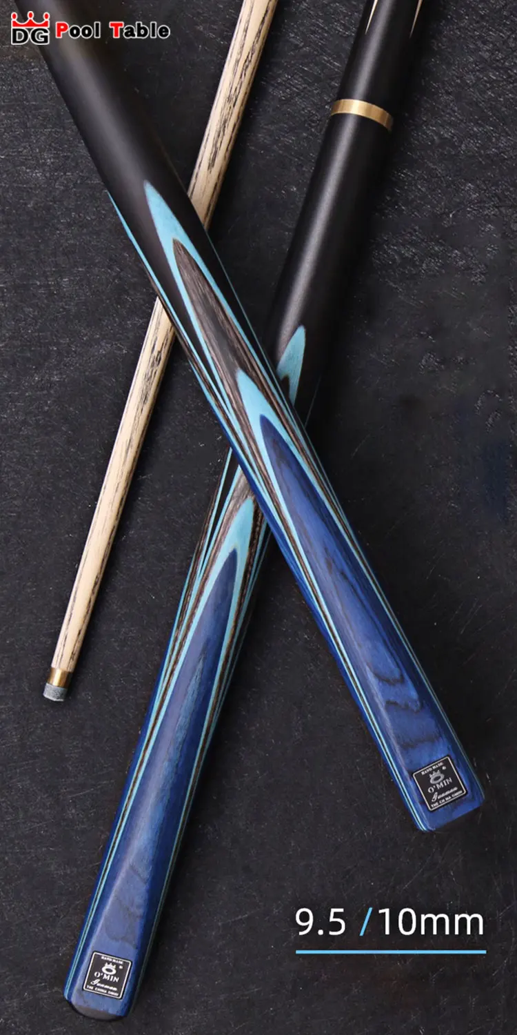 Handmade Custom 3 / 4 Jointed Pool Cue 9-10mm Head Ebony Solid Wood Cue ...