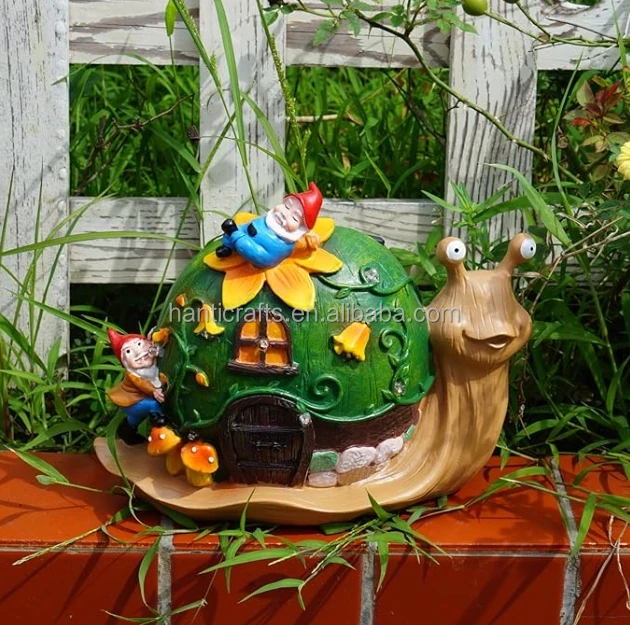 Resin Snail Garden Statue Solar Statue - Buy Snail Garden Statue solar ...
