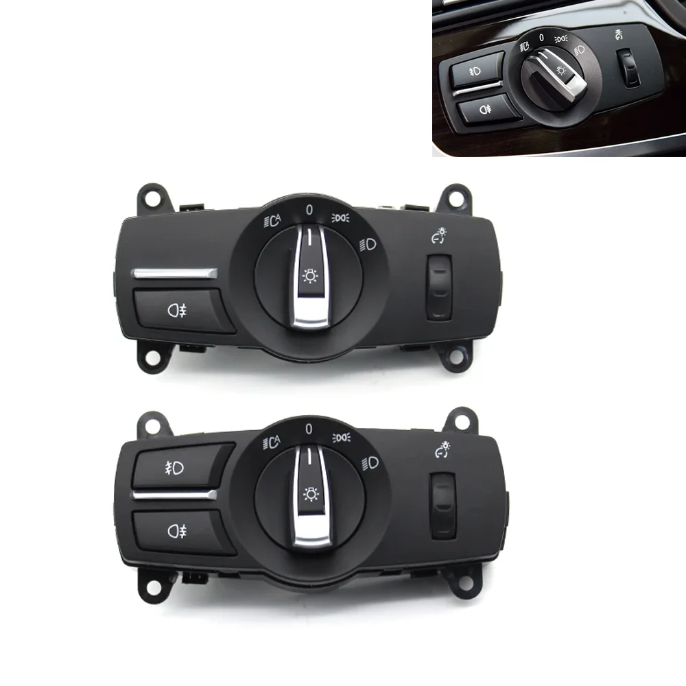 Car Front Headlight Switch Headlamp Rotation Button Assembly For Bmw 5 ...