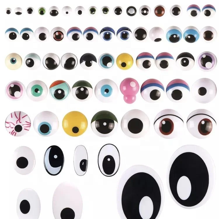 Patented Plastic Crystal Big Glittery Shiny Sparkle Toy Eyes