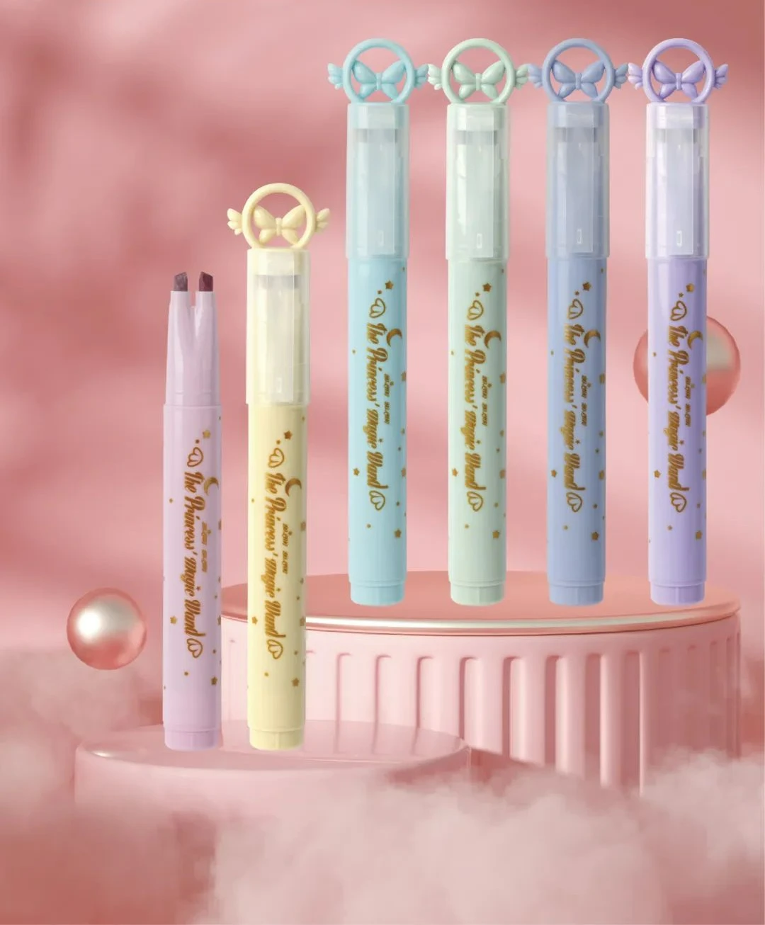 Cute Butterfly Magic Wand Color Highlighter - Double Head