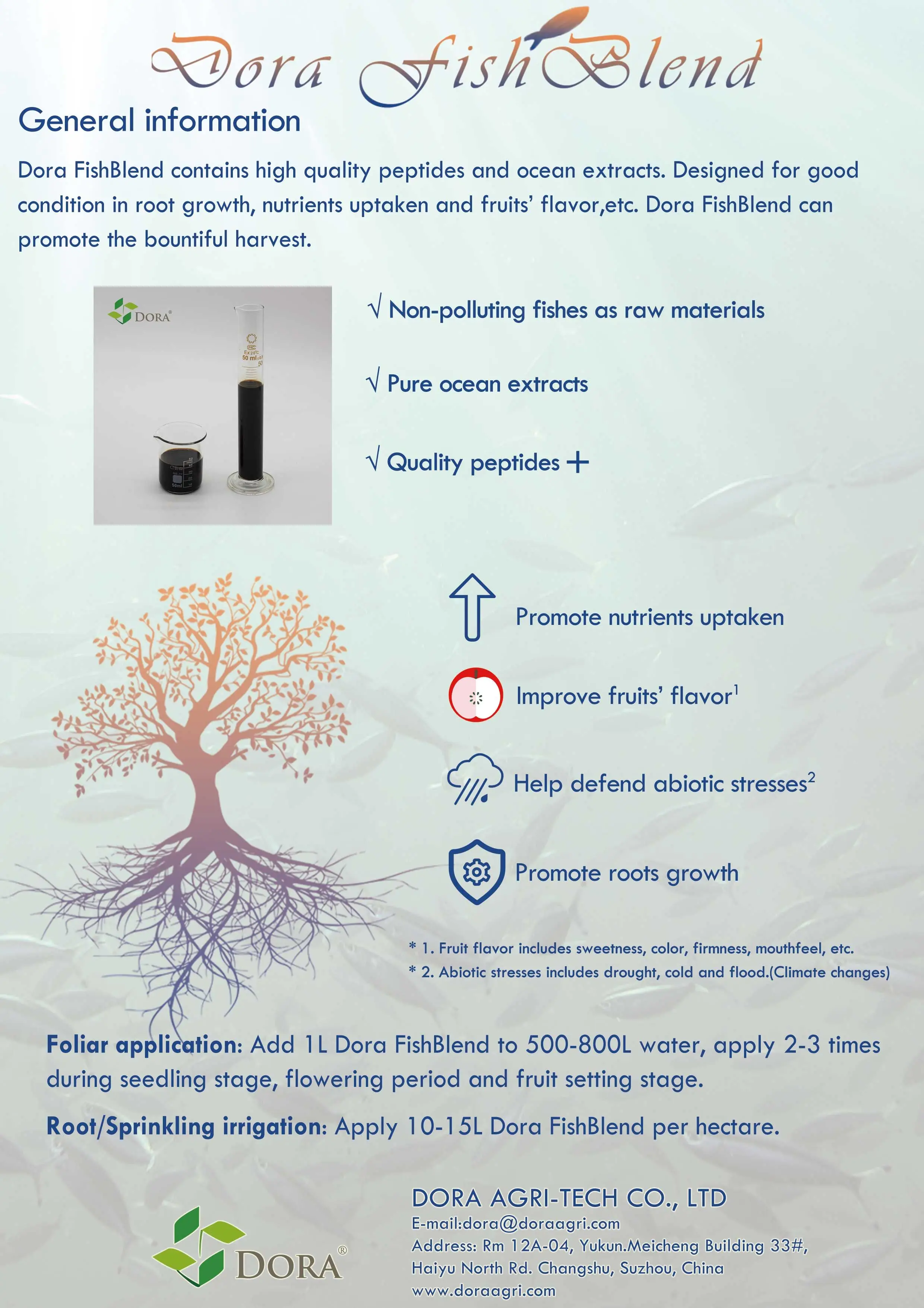 Dora Natural Organic Water Soluble Fish Protein Fish Amino Fertilizer ...