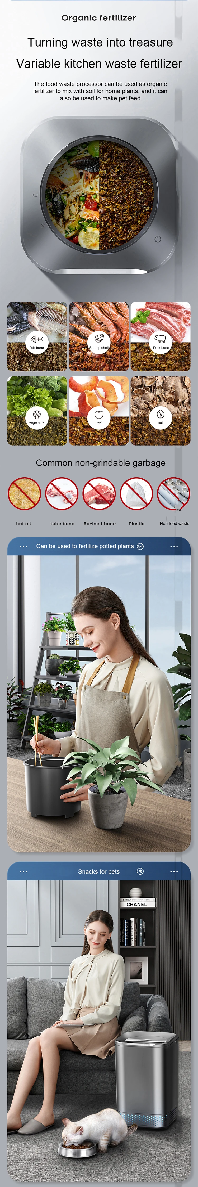 Indoor Food Waste Recycle Household Kitchen Food Waste Composting ...