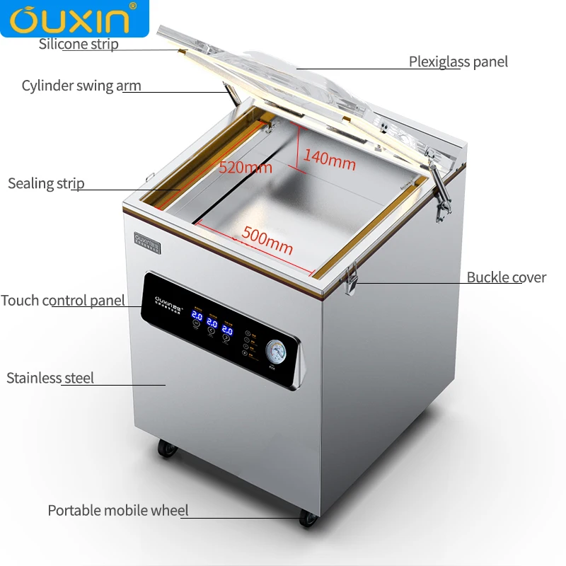 Ox-540 Single Vacuum Forming Sealing And Packing Machine For Coarse ...