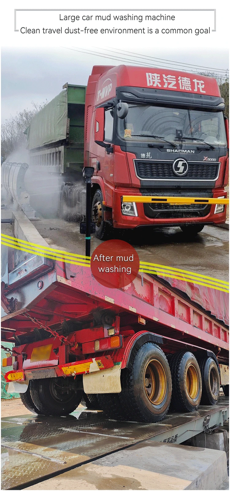 Site Car Washing Machine Platform Project Wheel Mud Washing Truck ...