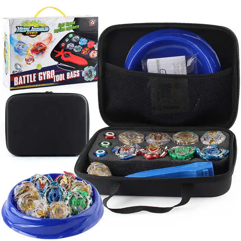Custom Children Beyblade Toys Set Toolbox Eva Toys Metal Spinning Top ...