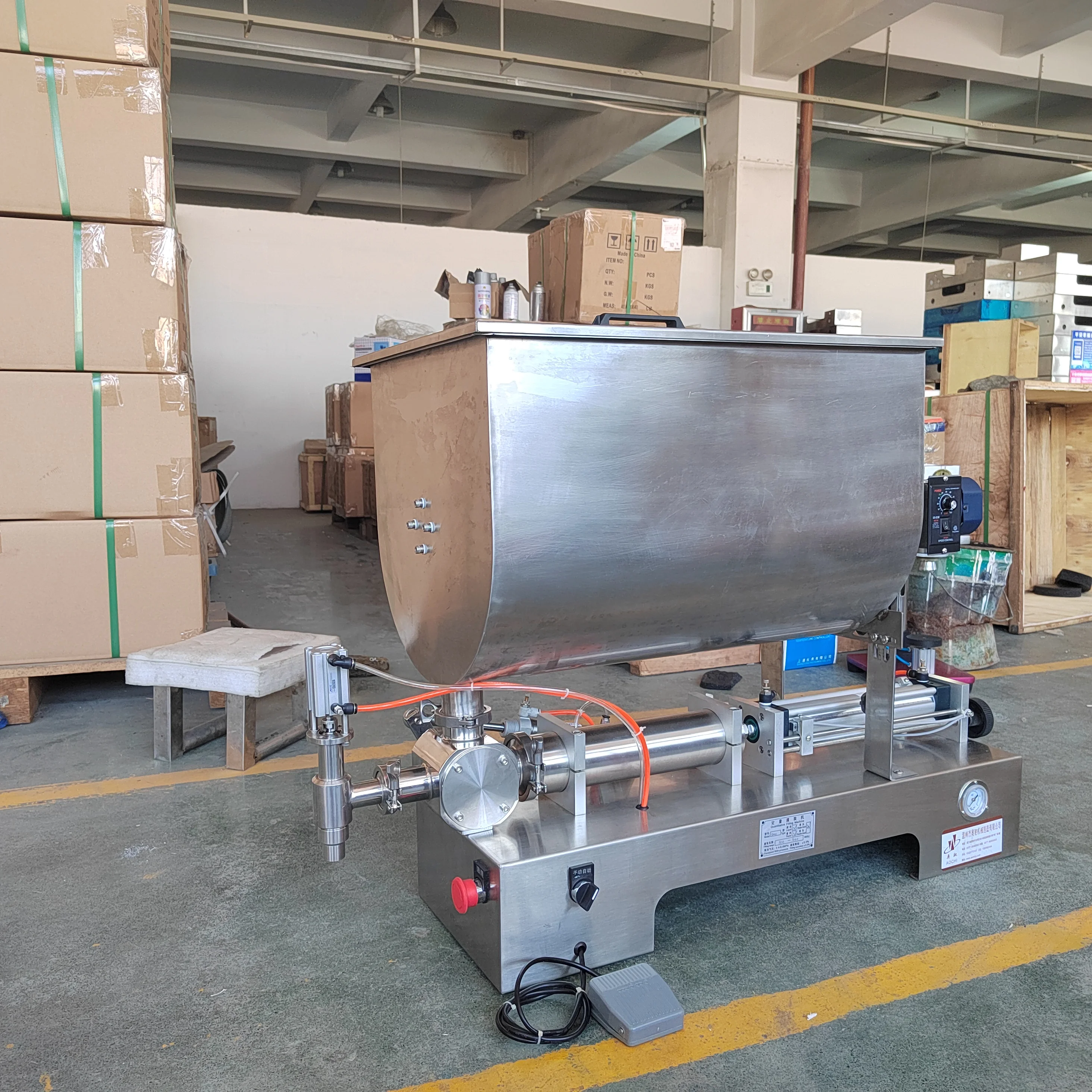 U-shaped Stirrer Large Particle Filling Machine For Liquids & Chemicals Odm