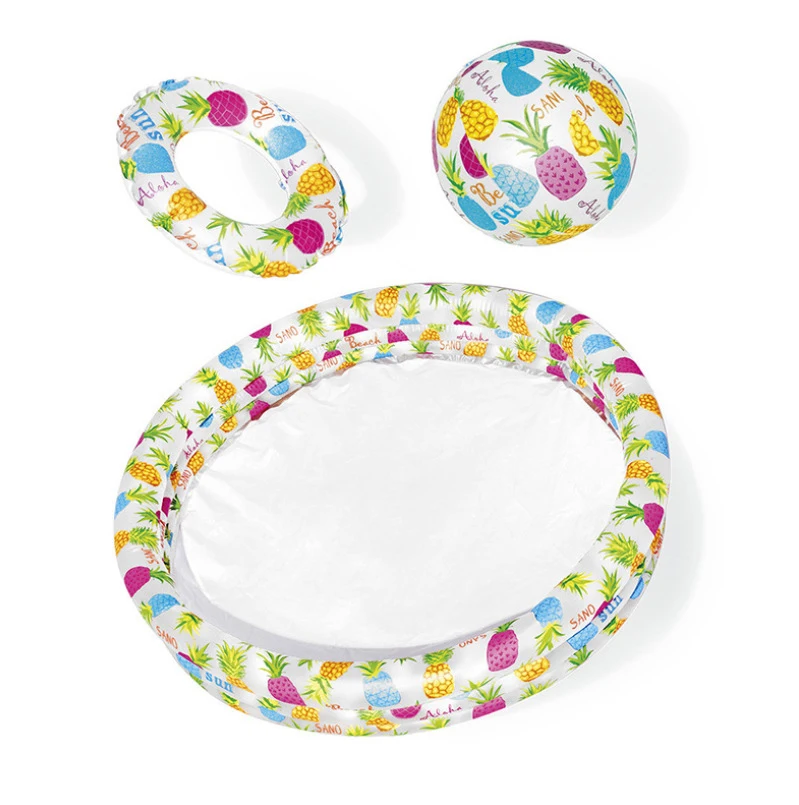 Intex 59469 Outdoor Inflatable Adult Children Swimming Pool Pineapple ...