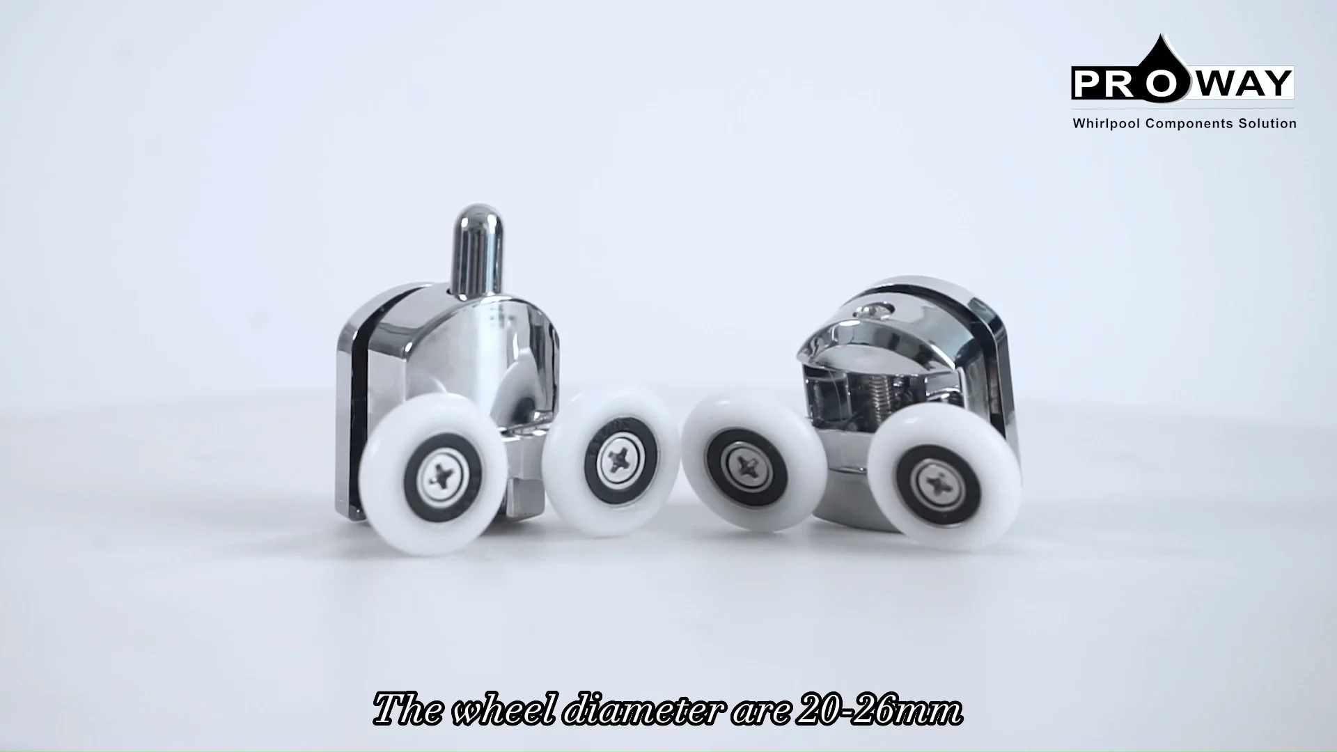 Plastic Douche Componenten Verchroomde Diameter Douche Schuifdeur Glas ...