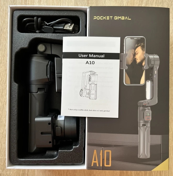 A10 Multifunctional Handheld 2-Axis Mobile Gimbal - Perfect Selfie Stick