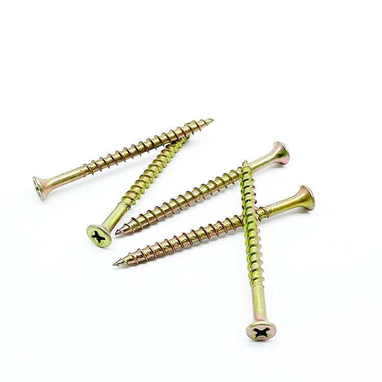 Alibaba.com: Flat Head CSK Phillips half thread wood screws, yellow ...
