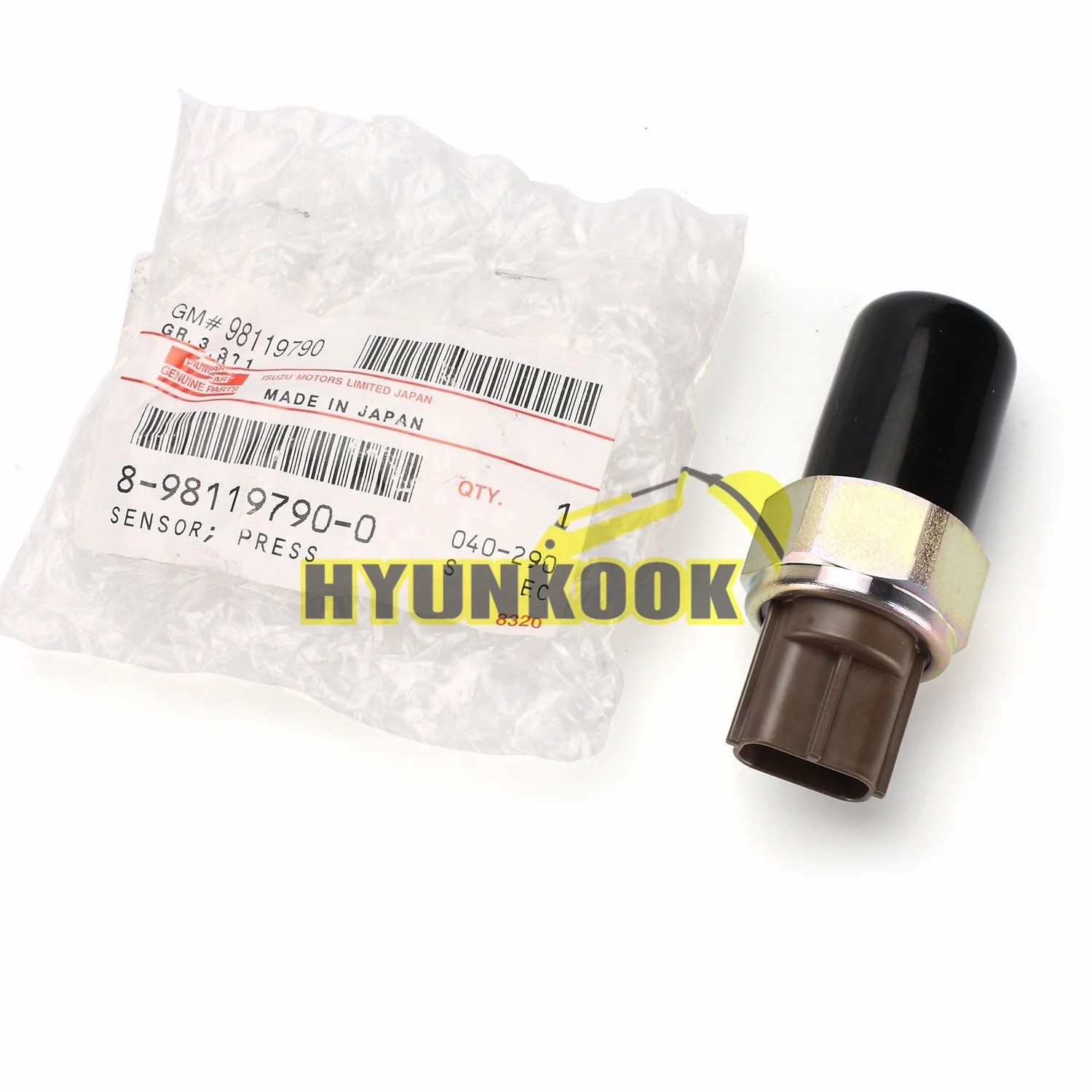 4HK1 6HK1 ENGINE COMMON RAIL PRESSURE SENSOR 8-98119790-0 8981197900 ...