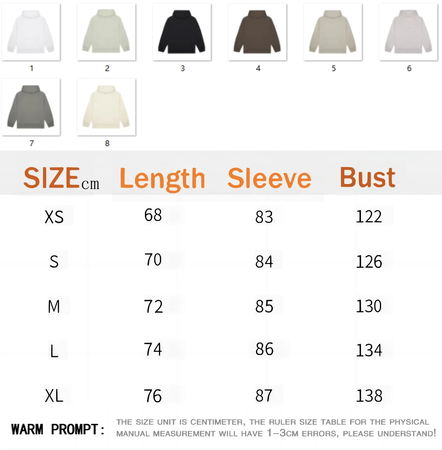 Custom Oversized Essentials Hoodie Unisex Cotton Pullover Embossed Plus ...