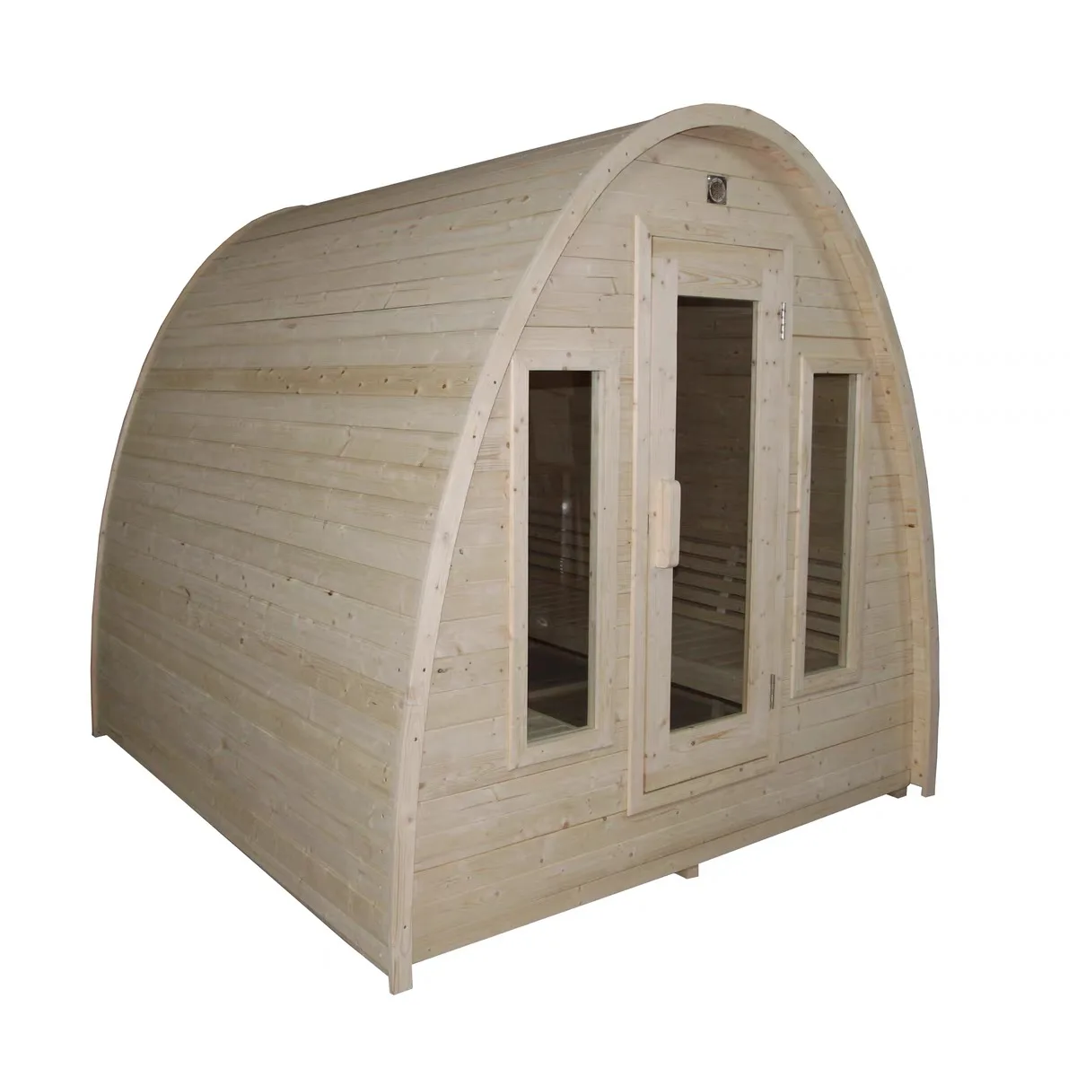 Sauna Hemlock Wood Large Barrel Outdoor Sauna Luxury Canadian Cedar ...