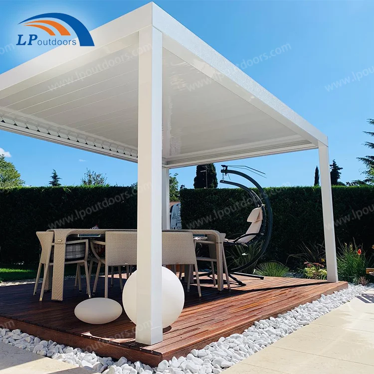Electric Louvre Roof Pergola Aluminium Outdoor Pergola Brackets 6x6 ...