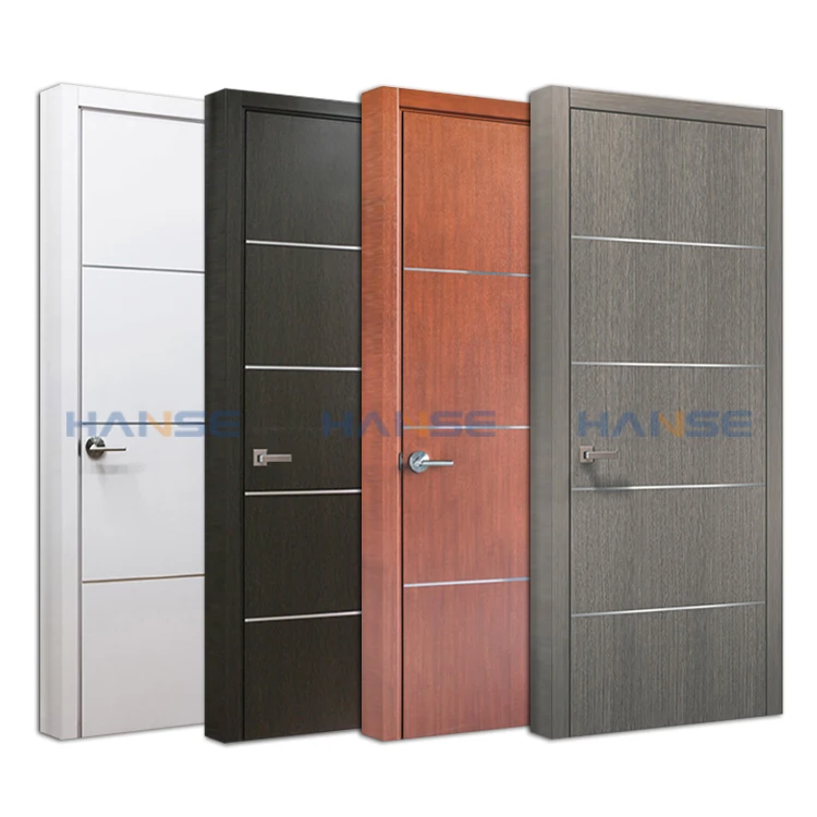 Villa Houses Modern Internal Bedroom Composite Slab Wooden Flush Door ...