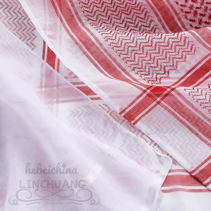 Men's Adult Polyester Arab Headscarf Square Keffiyeh Cover From Middle ...